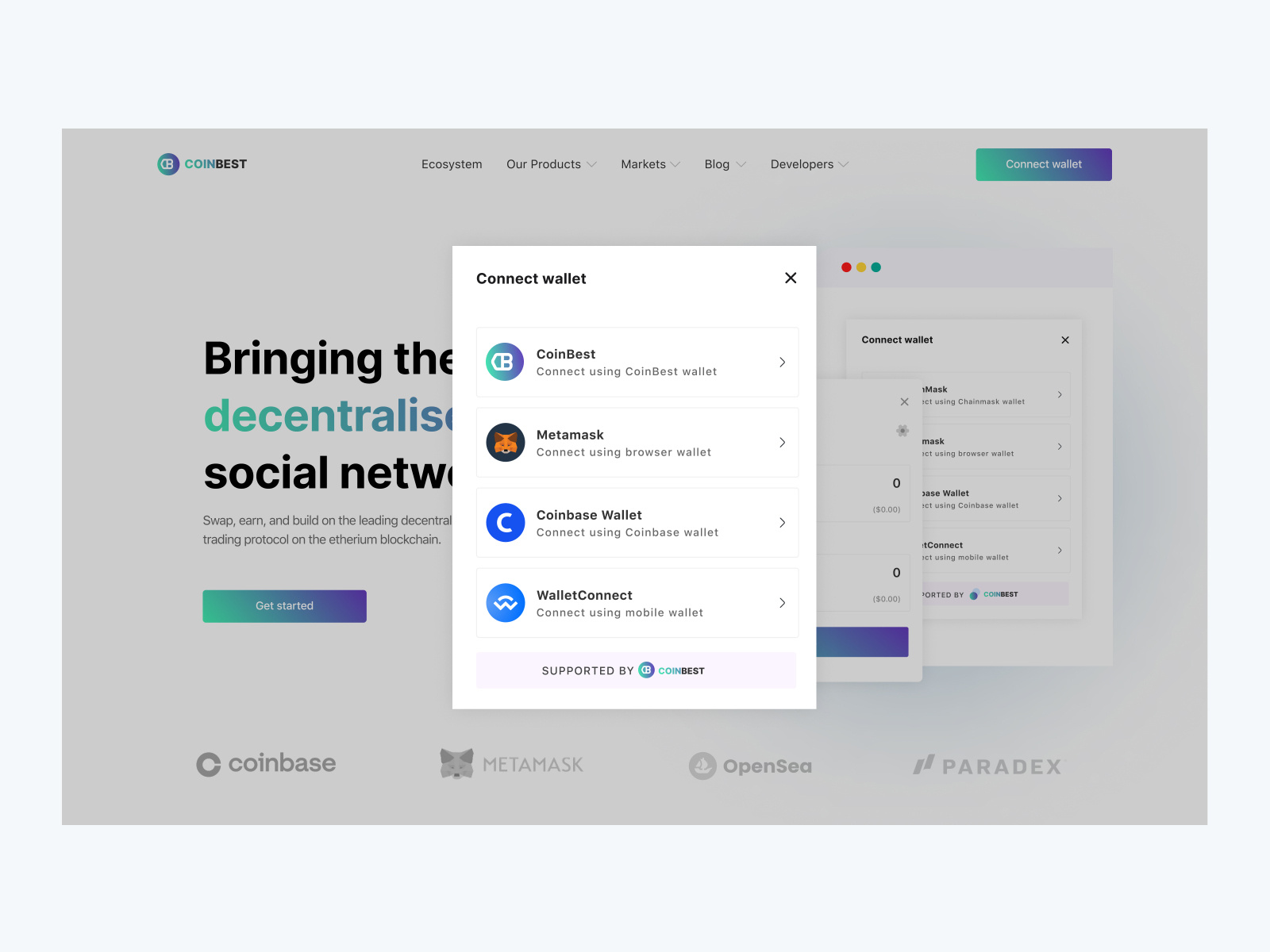 CoinBase Connect Wallet by Ayomide Ajibade on Dribbble