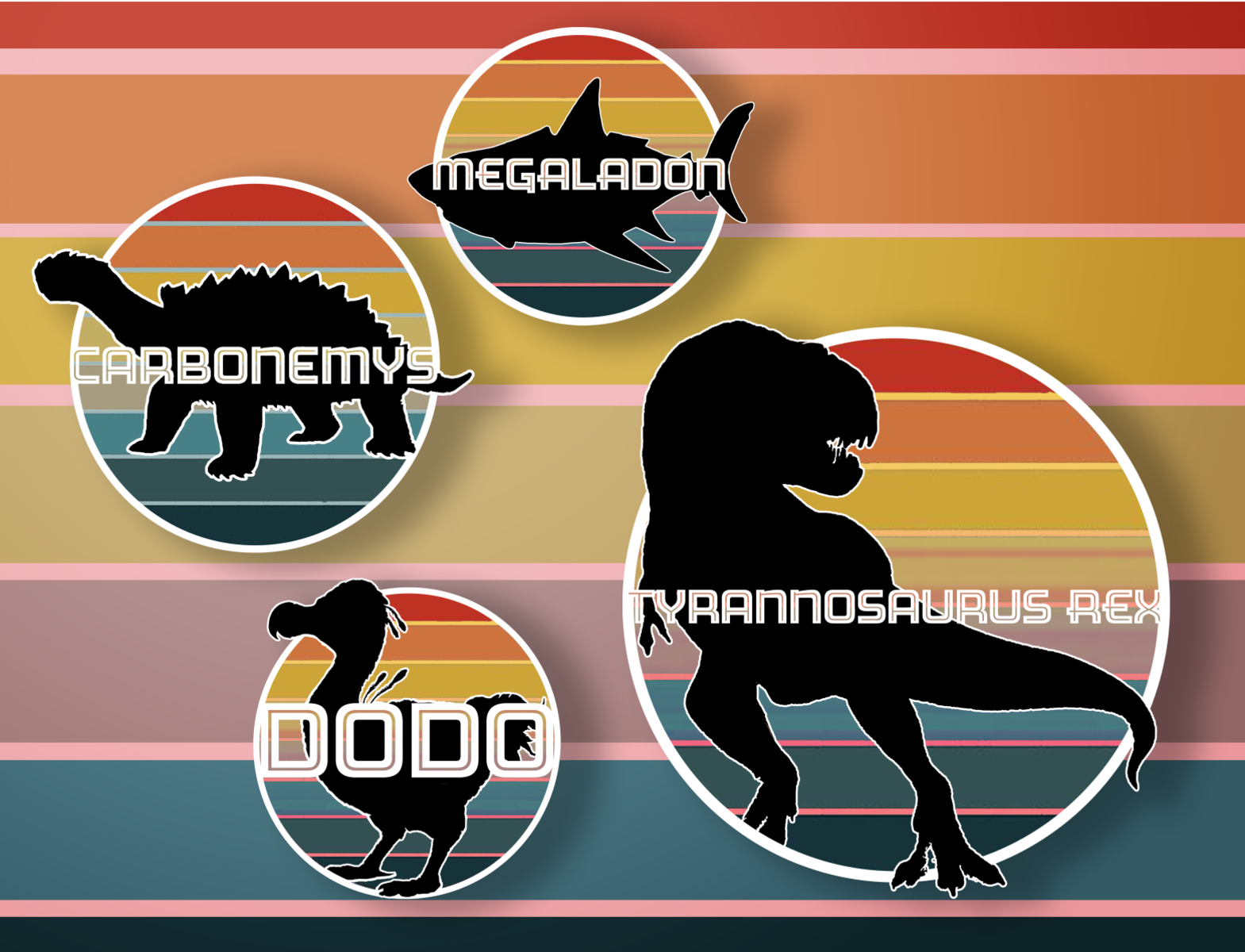 4 Piece Ark Survival Sticker Pack by Zoe Dimitra Vlamis on Dribbble