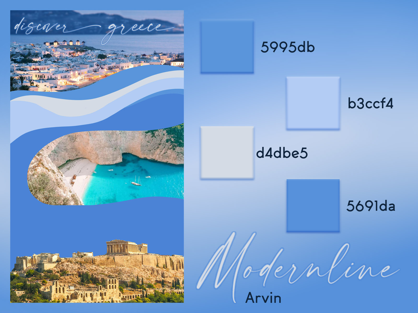 Discover Greece Color Theory Set by Zoe Dimitra Vlamis on Dribbble