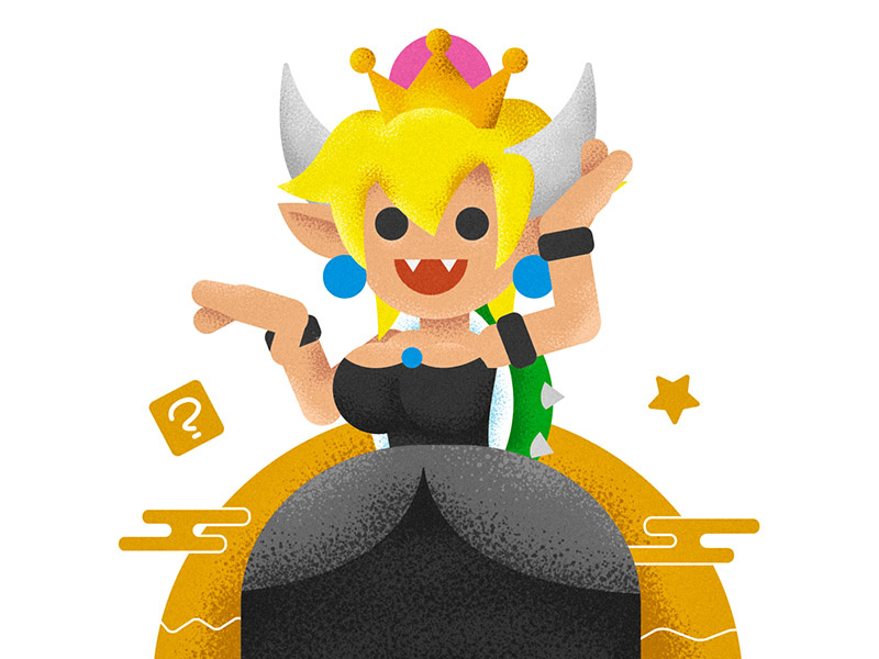 Bowsette by Blessomit on Dribbble