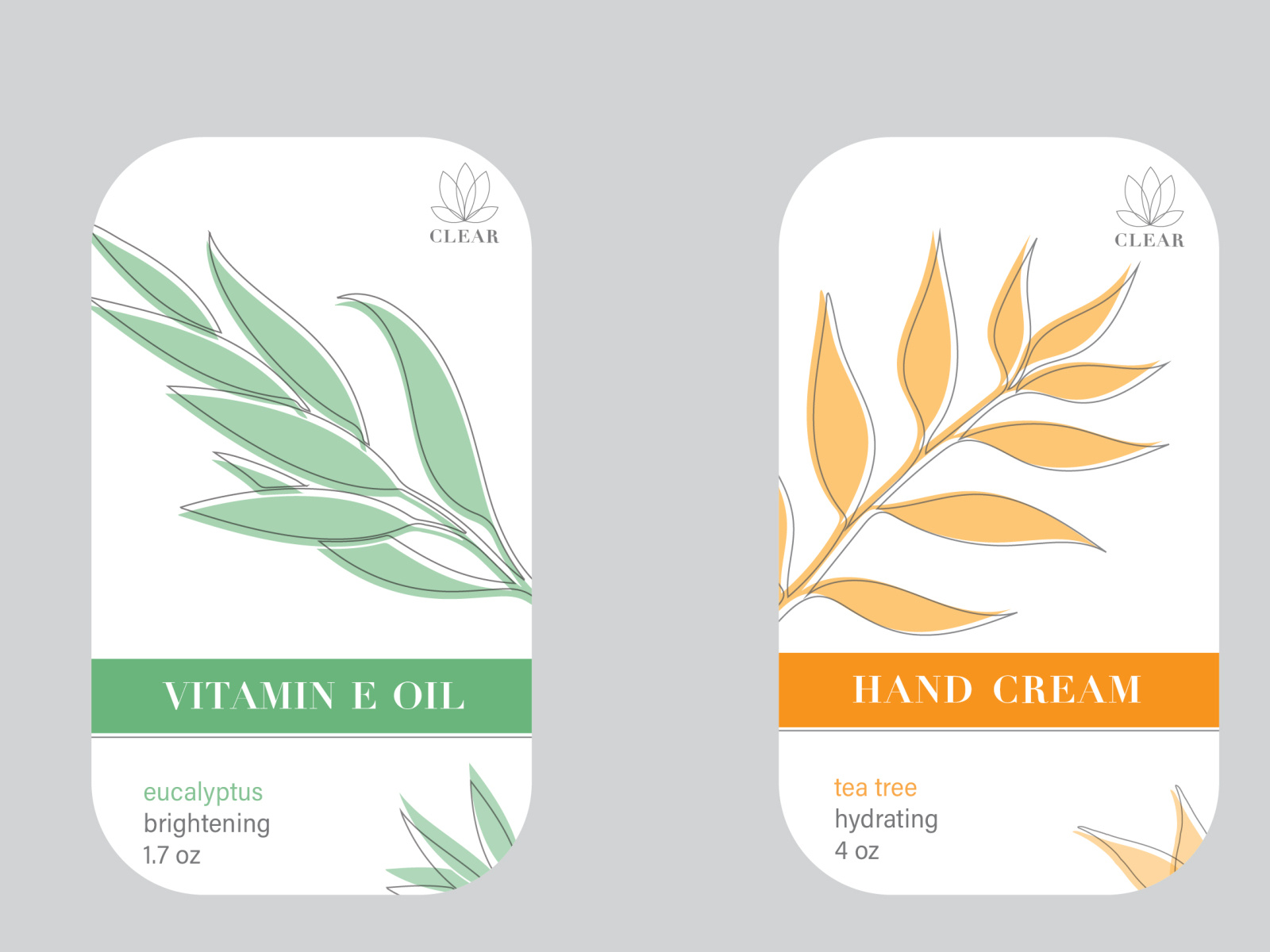 Clear Cosmetics Labels by Lola Hipp on Dribbble