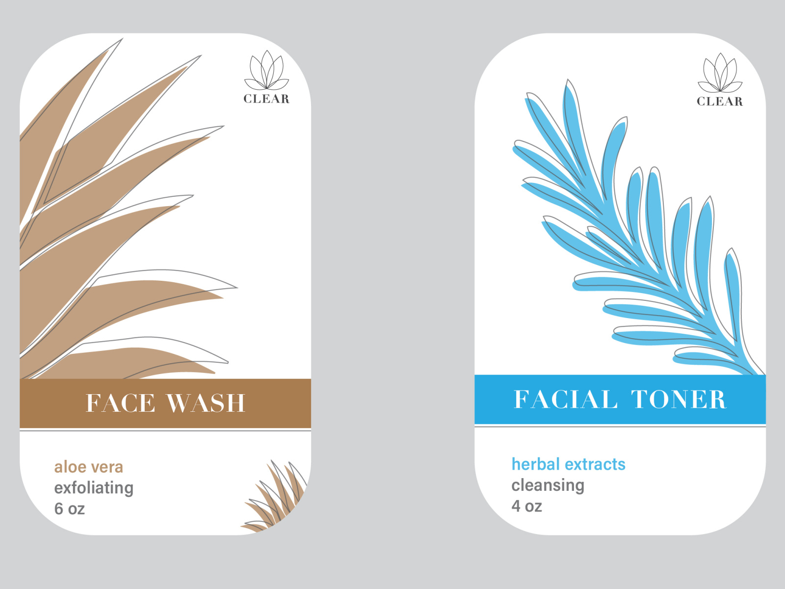 Clear Cosmetics Labels 2 by Lola Hipp on Dribbble
