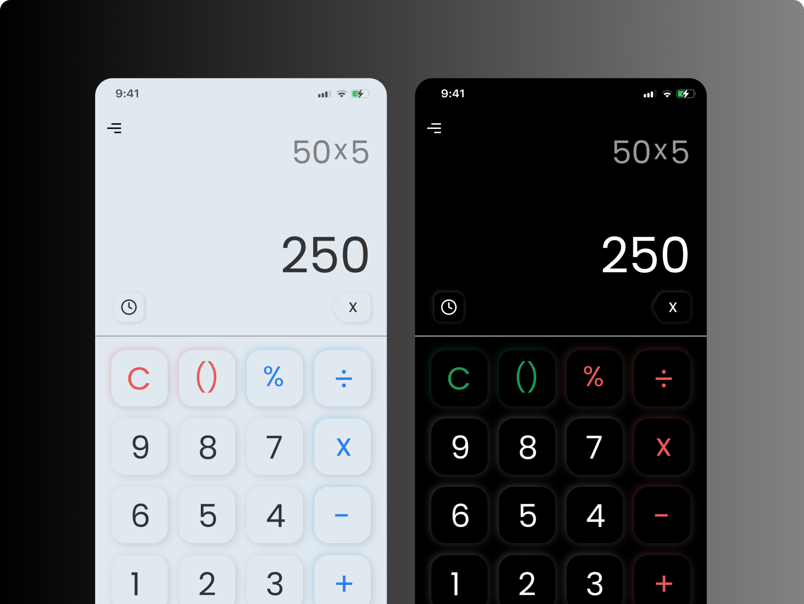 Calculator by Collins⚡ on Dribbble