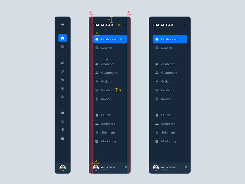 Navigation Bar by Halal Lab on Dribbble