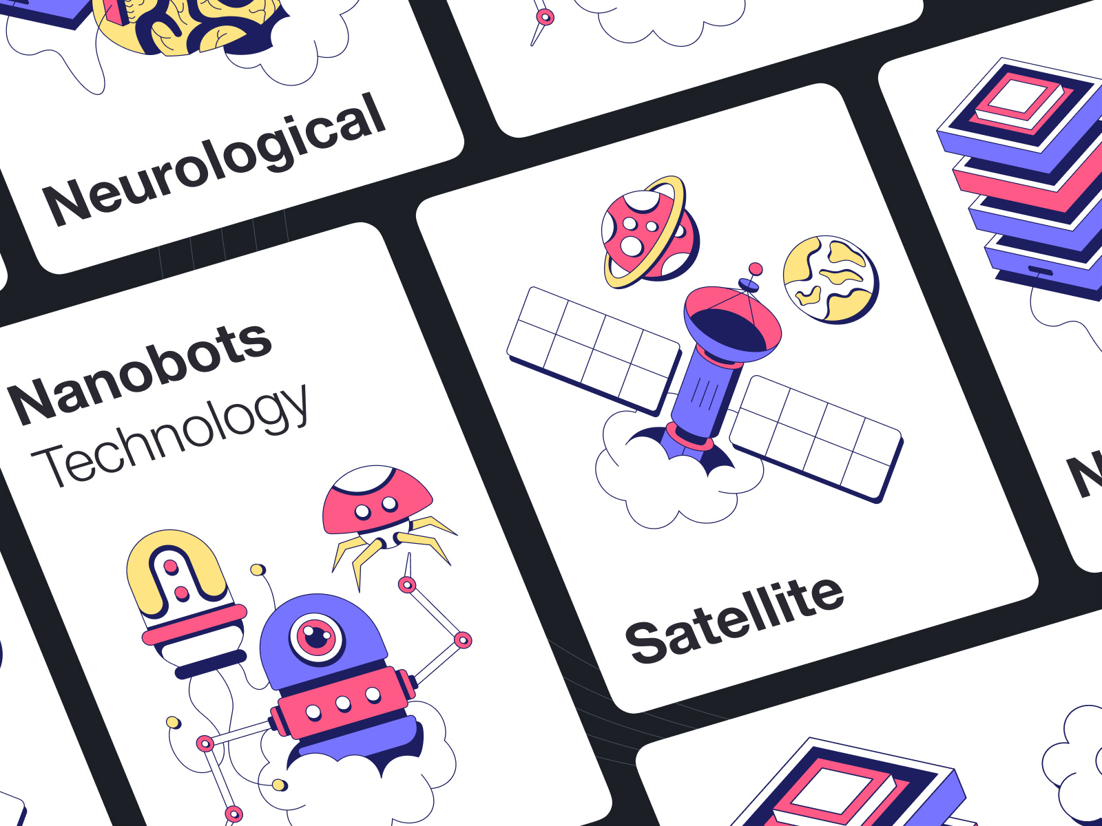 Technology illustrations Set - 01 by Halal Lab on Dribbble