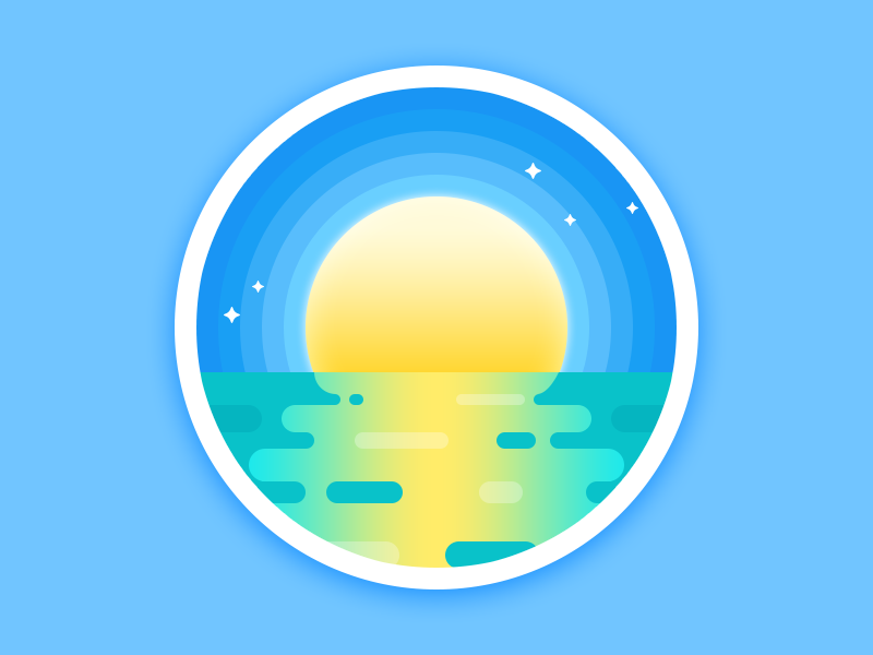 Sun Rise by Tanya Kremnova on Dribbble