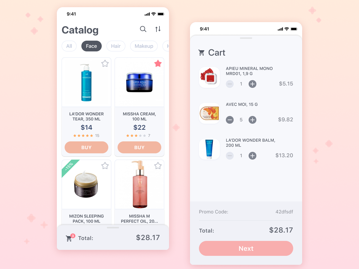 eCommerce Cosmetic Shop by Tanya Kremnova on Dribbble