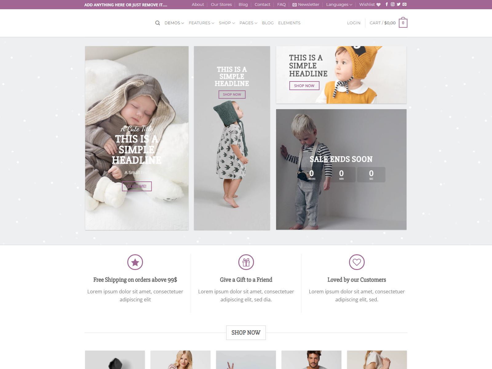 WordPress E-commerce website landing page by Shafi on Dribbble