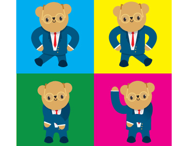 Gangnam Style Bear by Aaron Miller on Dribbble