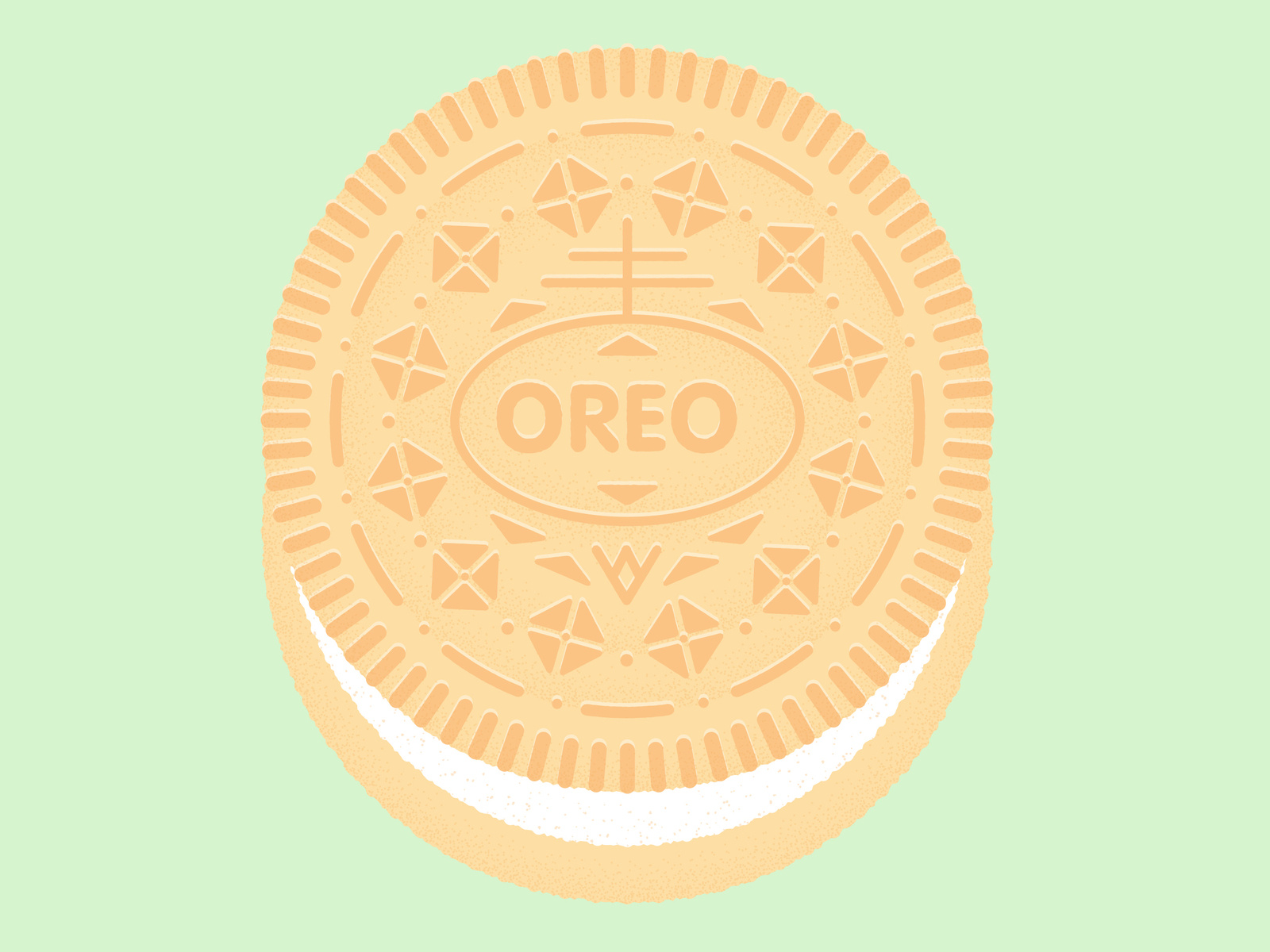 Daily Biscuit Challenge 36, The Golden Oreo by Aaron Miller on Dribbble
