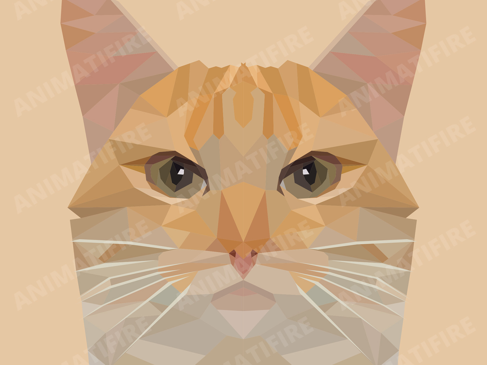 Polygon Cat by Animatifire on Dribbble