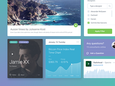 Module 01 | UI Kit by Yuliya Ponomareva for Great Simple Studio on Dribbble