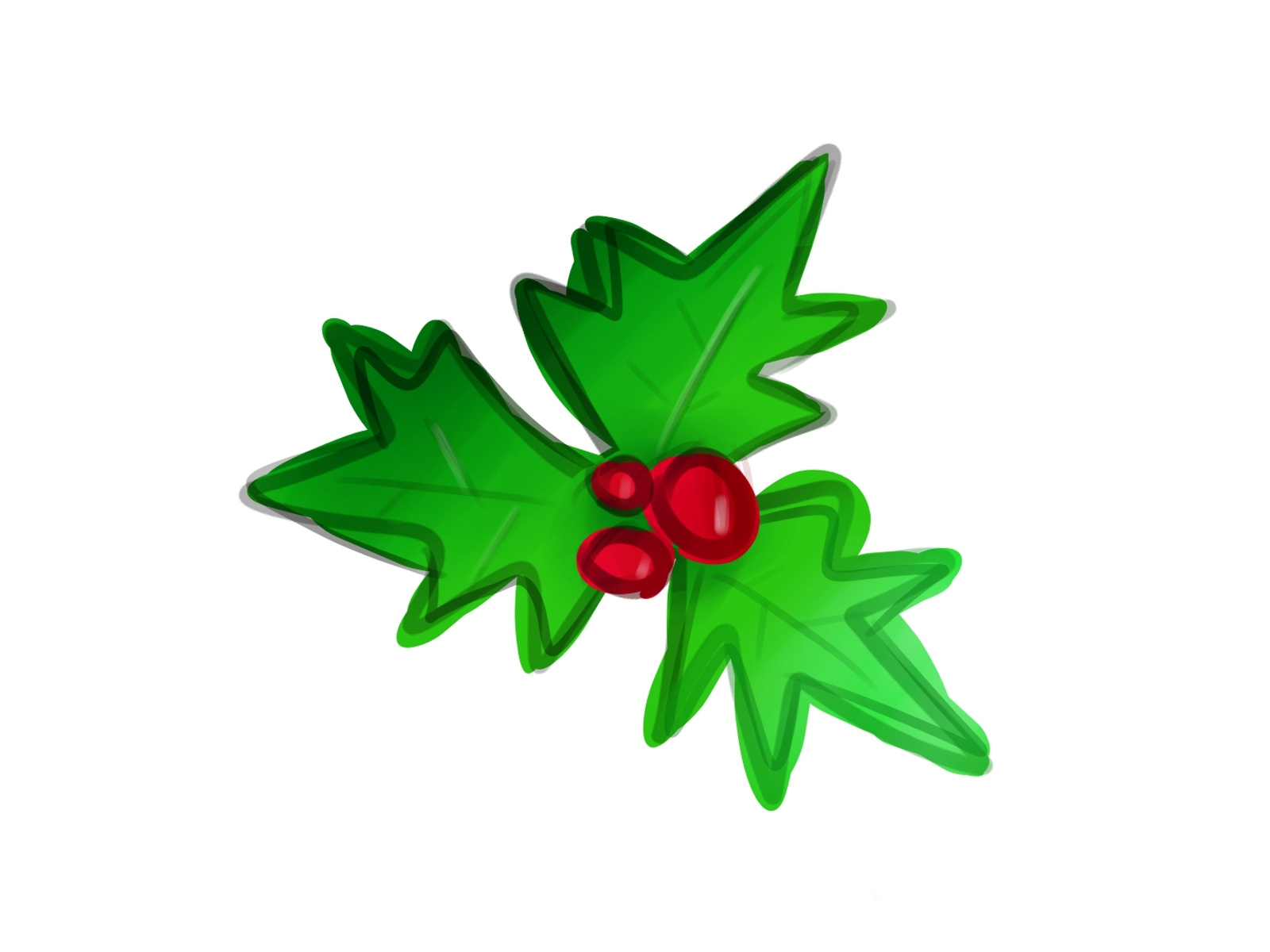Christmas Mistletoe Doodle by Patricia Adela on Dribbble