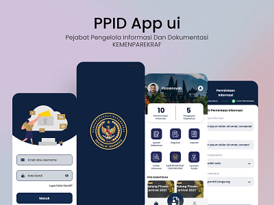 PPID APP ui by Indra DwiYulianto on Dribbble