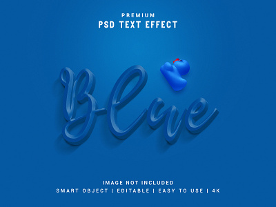 Blue - Modern & Realistic Text Effect Generator. by Jakaria Akash on ...