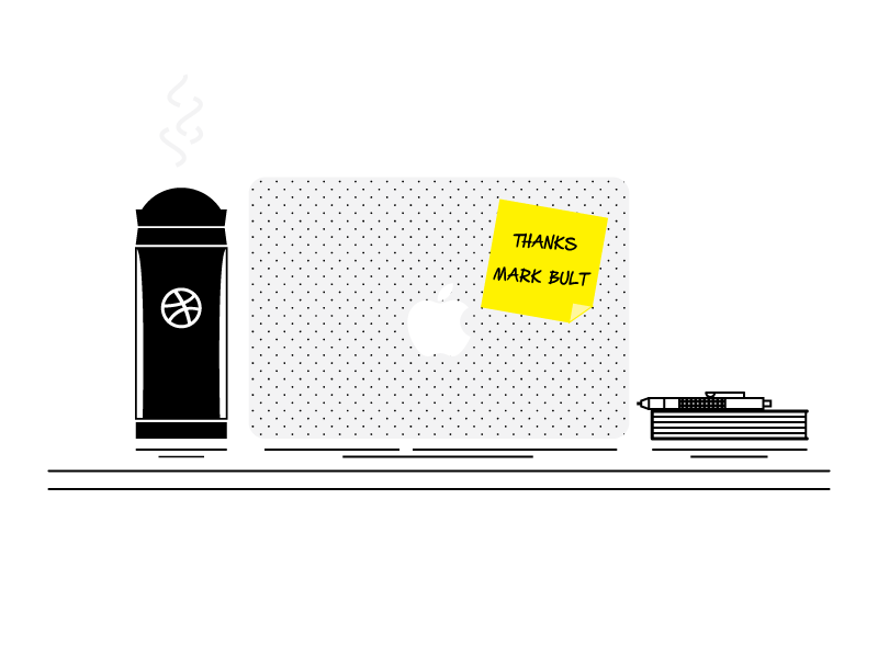Thanks Mark Bult by Mr. McIntosh on Dribbble