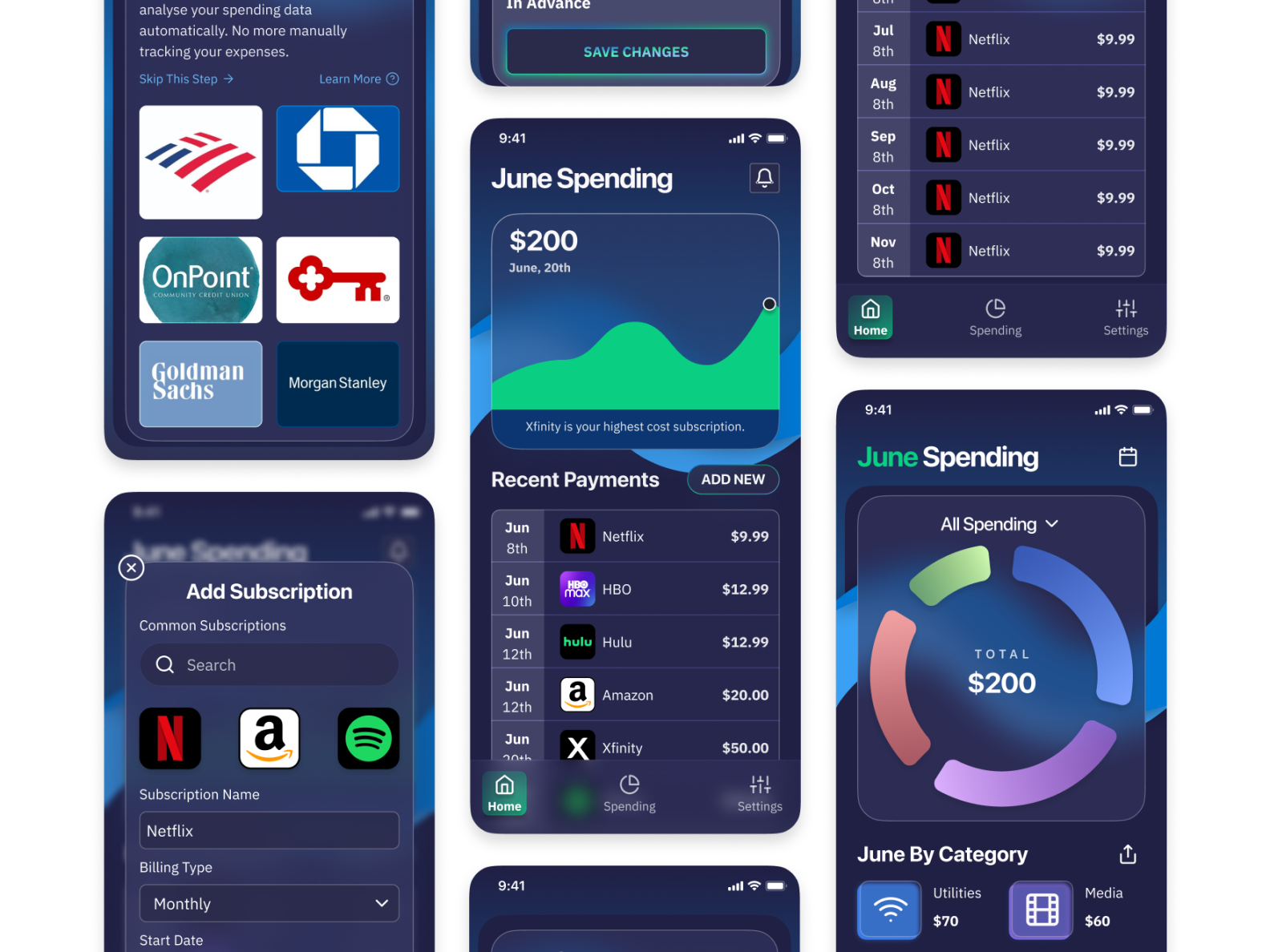 SubSync - Subscription Tracker by Devlin Diener on Dribbble