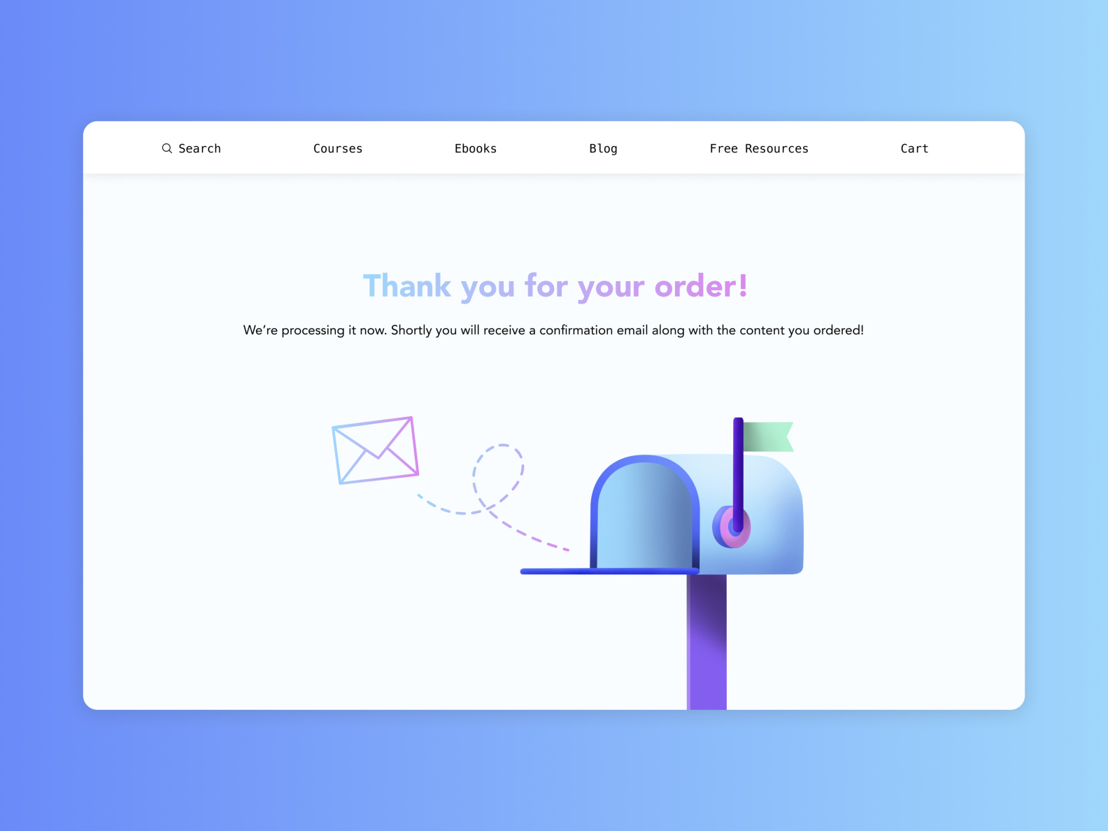 Order Confirmation by Matteo on Dribbble
