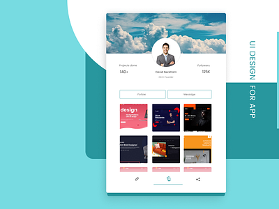Profile Card UI Design by Hamza Shah on Dribbble
