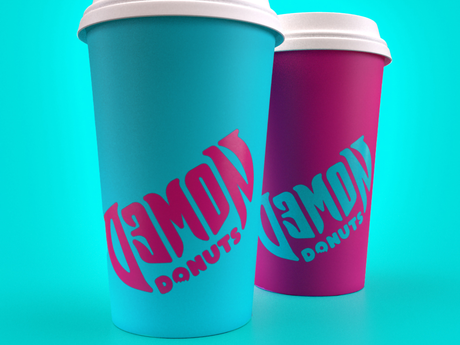 Demon Donuts Coffee Cups by NittyGritty Brands on Dribbble