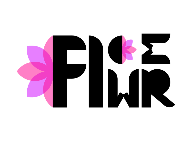 🌷 flower wordmark by ptlam on Dribbble