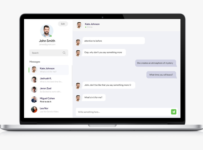 Message screen design by Rishi verma on Dribbble