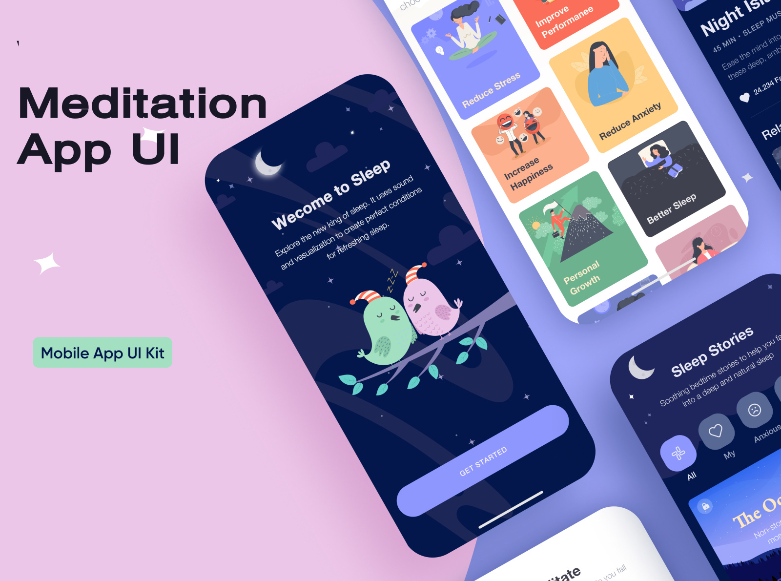 UI Meditation app by Hassan Amin on Dribbble