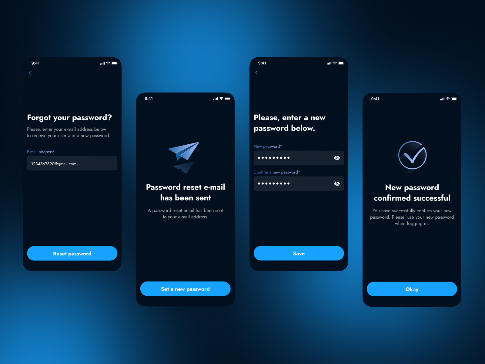 Password Reset Flow by Katherine Miatla on Dribbble