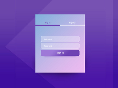 Sign In Form Component UI Mockup by Paul Vakalis on Dribbble