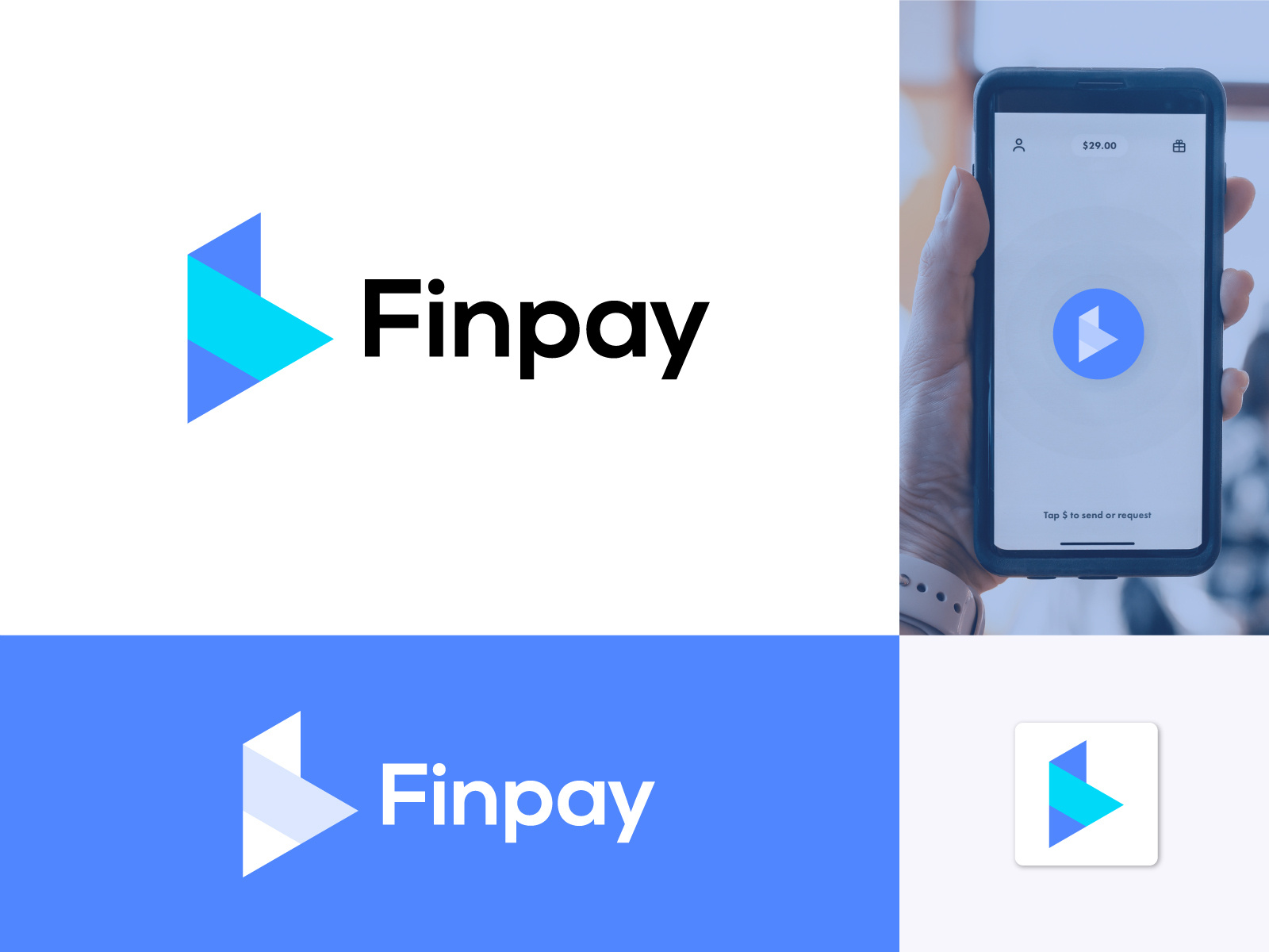 Finpay Logo Design by Md Mehedi Hasan for Fixdpark on Dribbble
