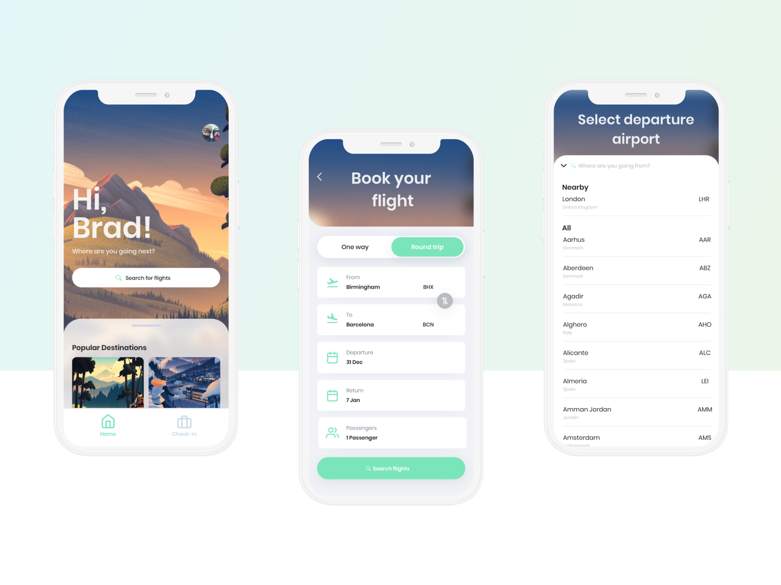 Flight App UI Design by Brad's UX on Dribbble