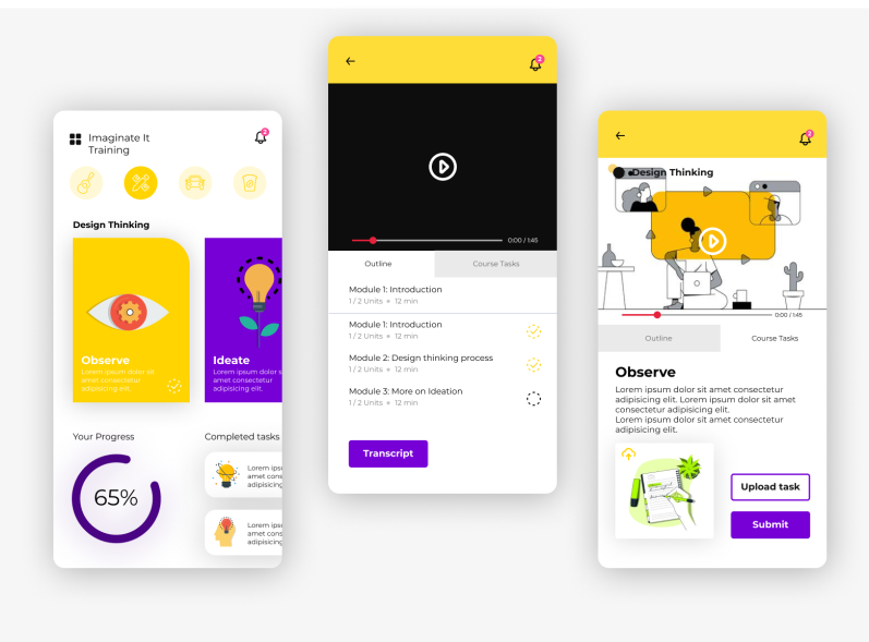 ImaginateIt App UI Design by Precious John on Dribbble
