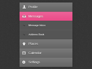 Collapsible Menu/Navigation (Free PSD) by Oliver Long on Dribbble