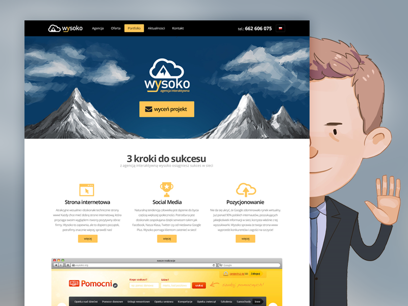 wysoko.org - redesign by Adam Czajkowski on Dribbble