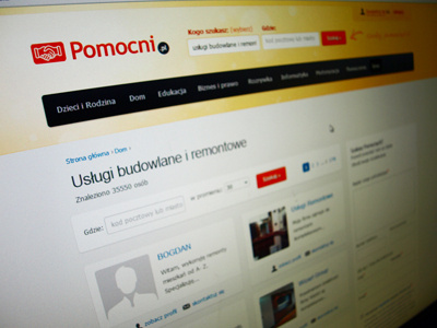 Pomocni.pl by Adam Czajkowski on Dribbble
