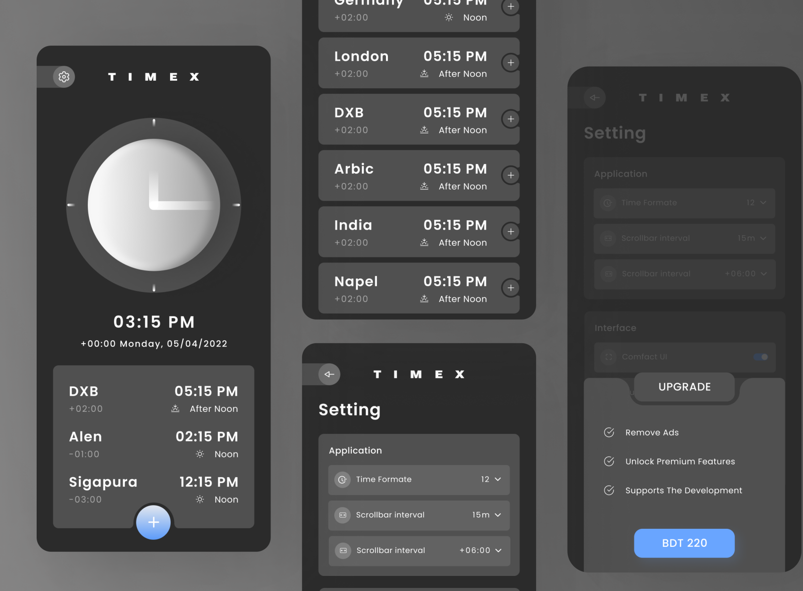 Timex Worldwide Time Clock Mobile App UI Design By Samiul Islam On Dribbble