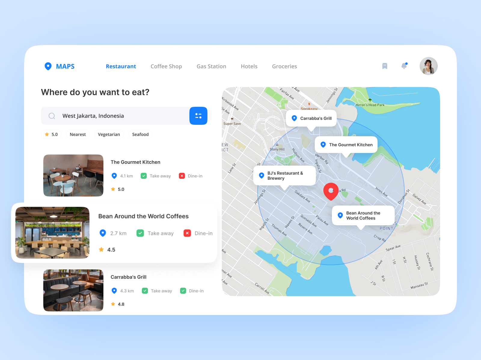 Place Finder Maps by Leonanta Pramudya Kusuma on Dribbble