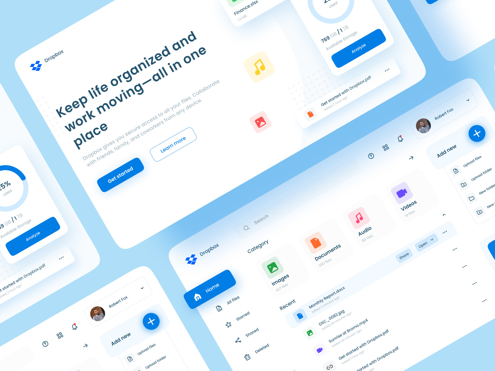 Dropbox Redesign by Leonanta Pramudya Kusuma on Dribbble