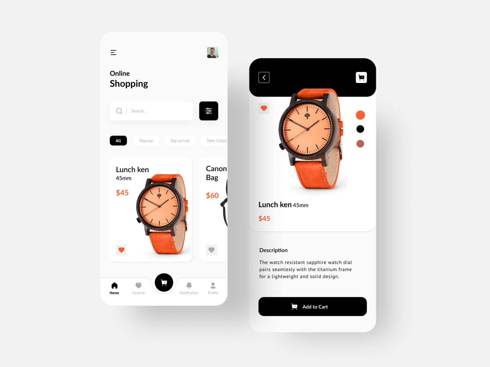 E-commerce mobile app by Md Masukur Rahman on Dribbble