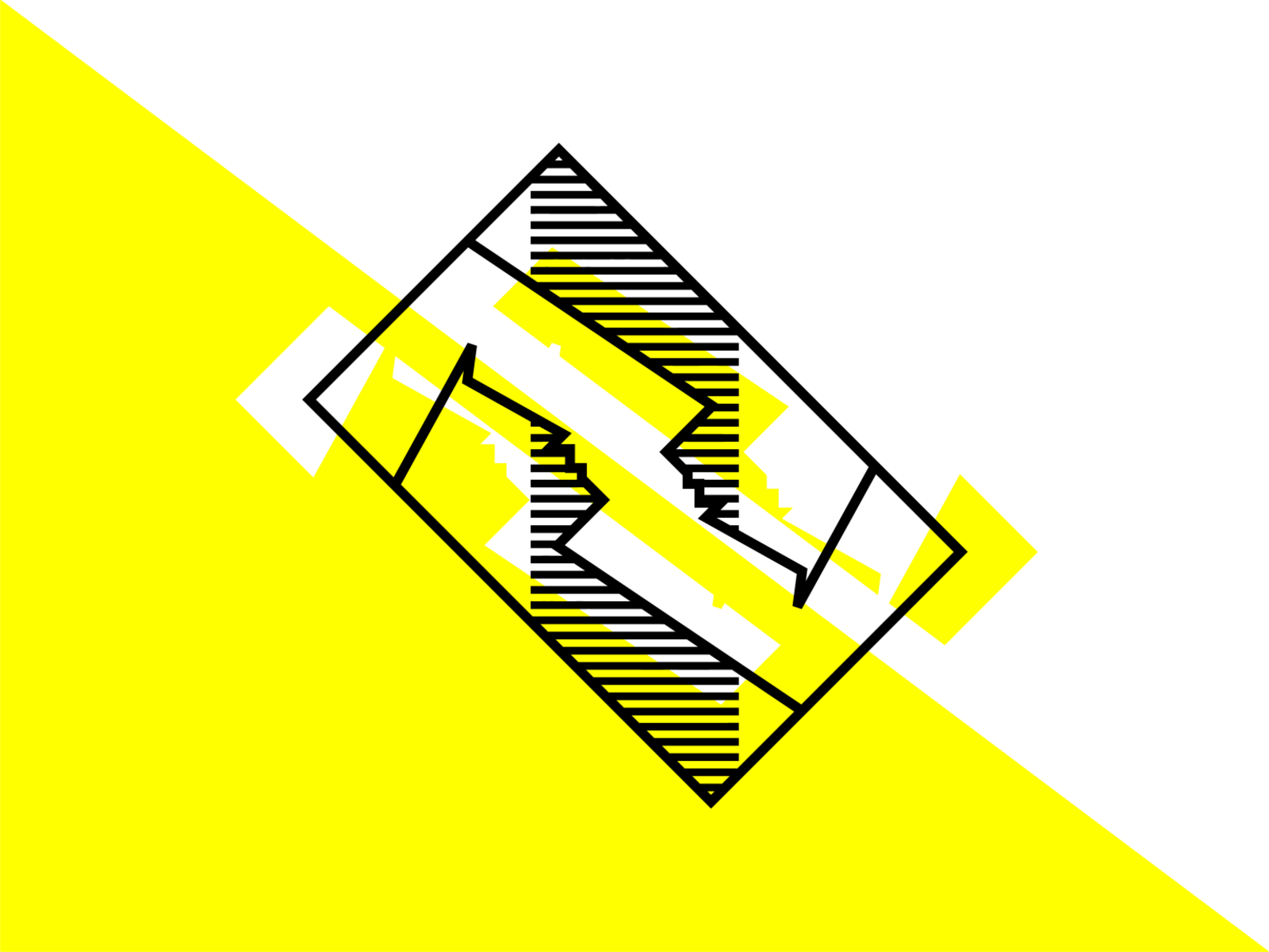 Rectangle faces logo by Cauê Dantas on Dribbble