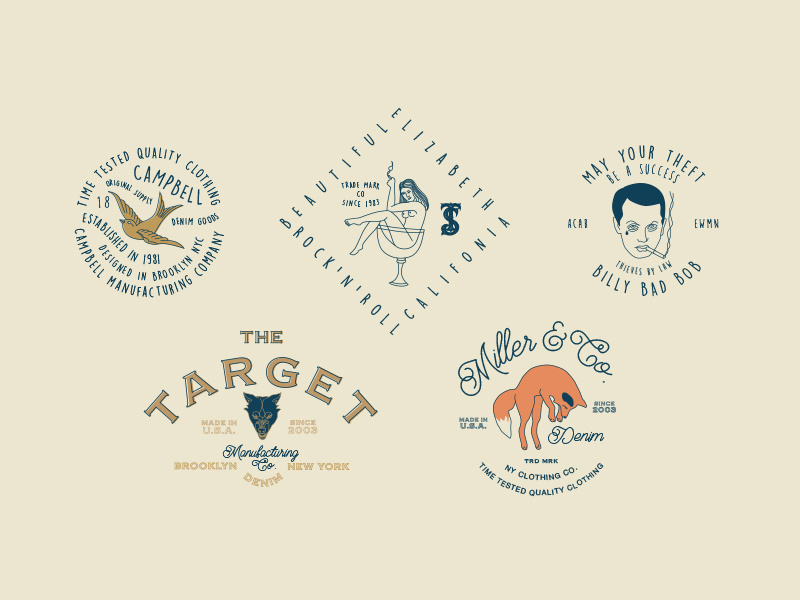 Hipster Logo Templates by Liviu Antonescu on Dribbble