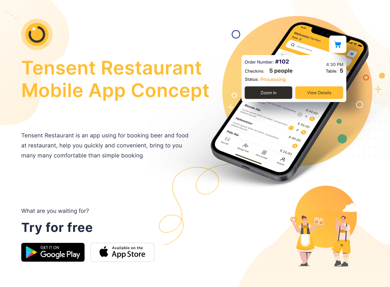 Concept Order App Booking by Gia Thịnh Nguyễn on Dribbble