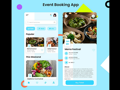 Event Booking App UI by Sushant Paudel on Dribbble