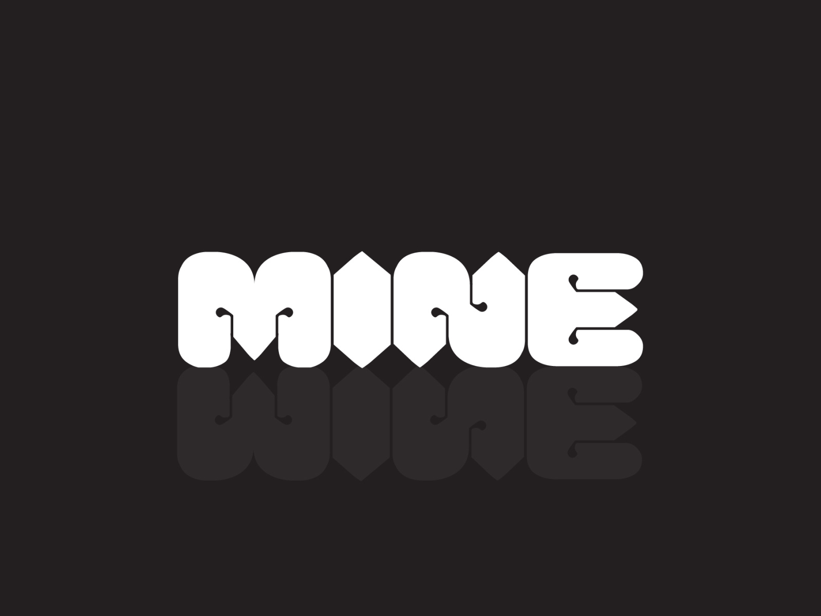 Mine a typography by Surjo Arts on Dribbble