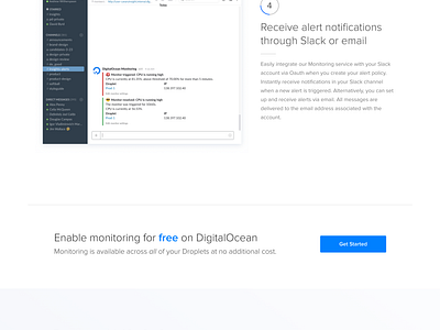 Monitoring on DigitalOcean by Kevin Yang for DigitalOcean on Dribbble