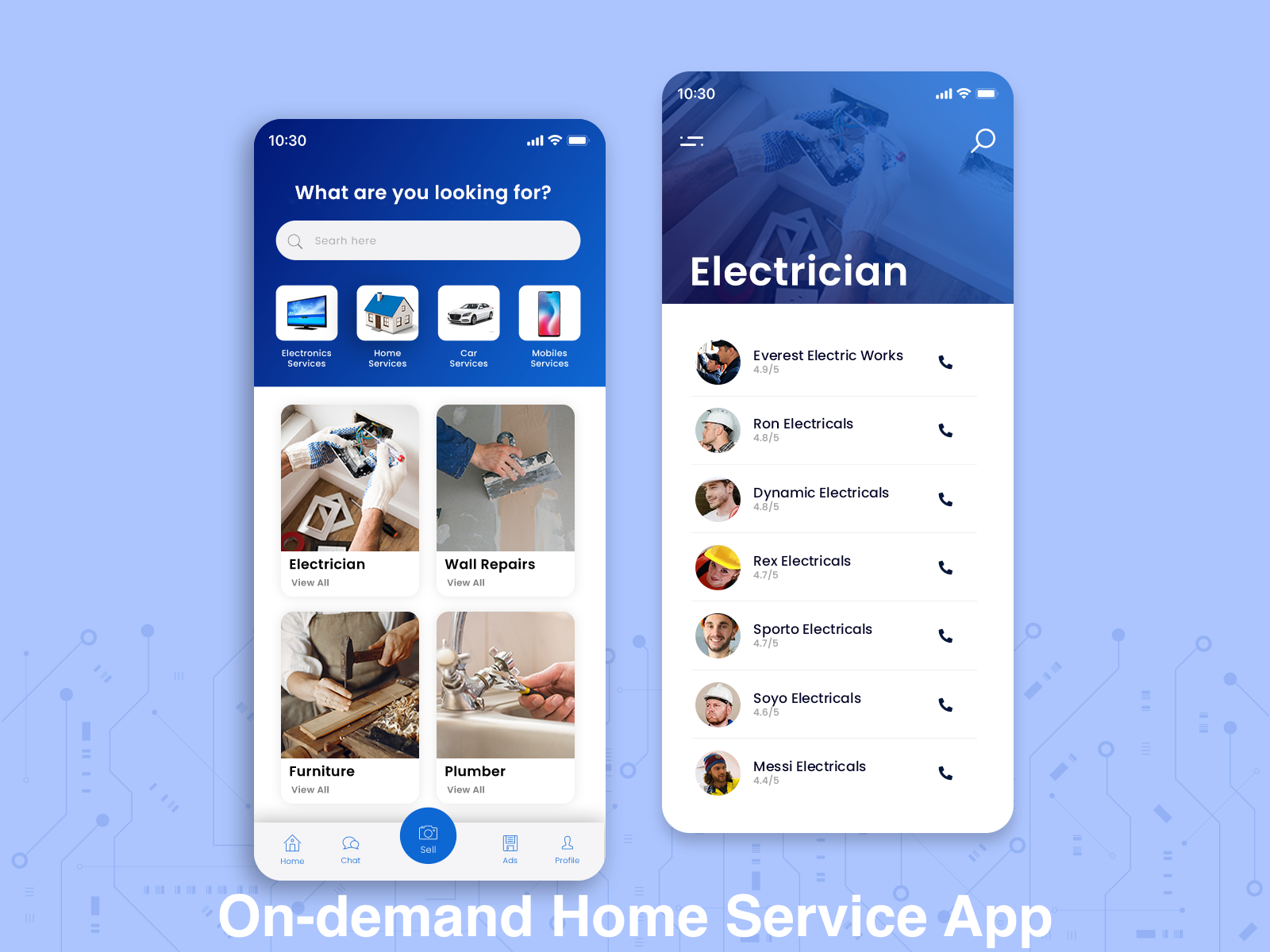 On demand Home Service App by IT Infonity on Dribbble