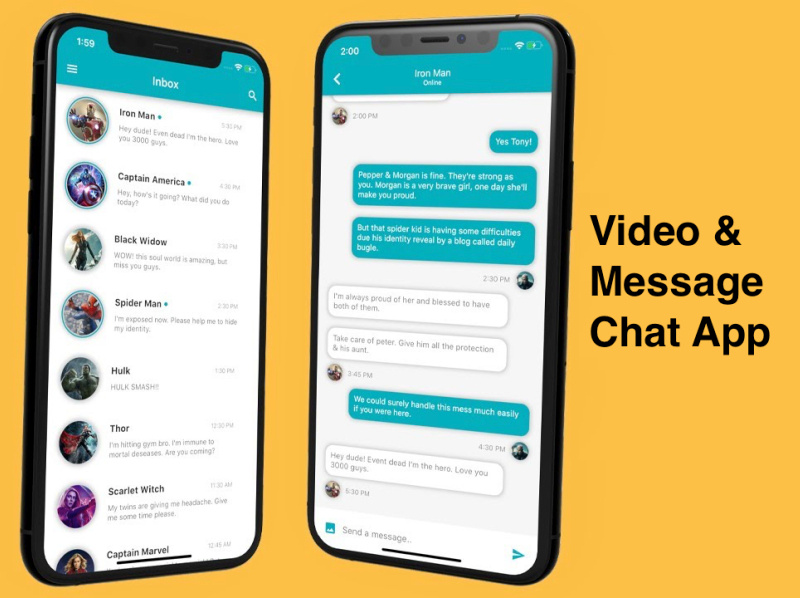 Video & Message Chat App by IT Infonity on Dribbble