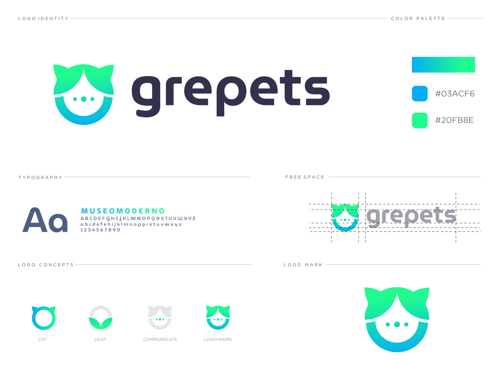 grepets logo design concept by Fahim Ahmed on Dribbble