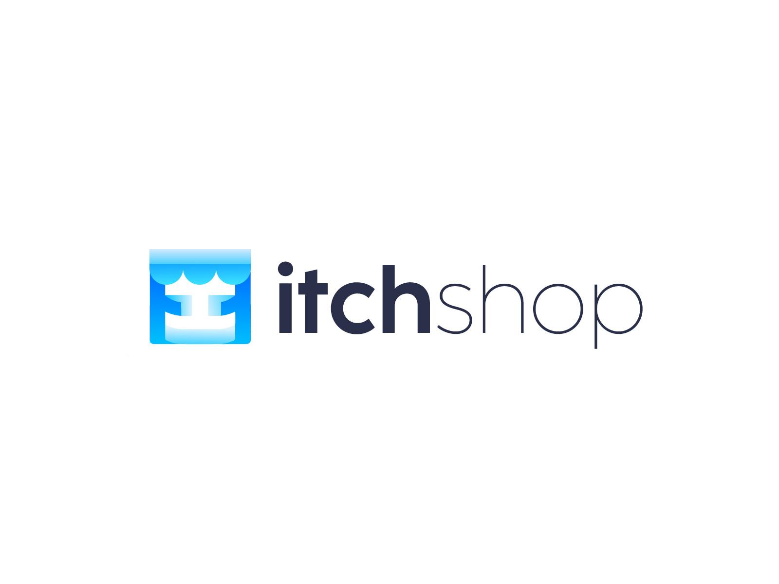 itch shop logo design by Fahim Ahmed on Dribbble