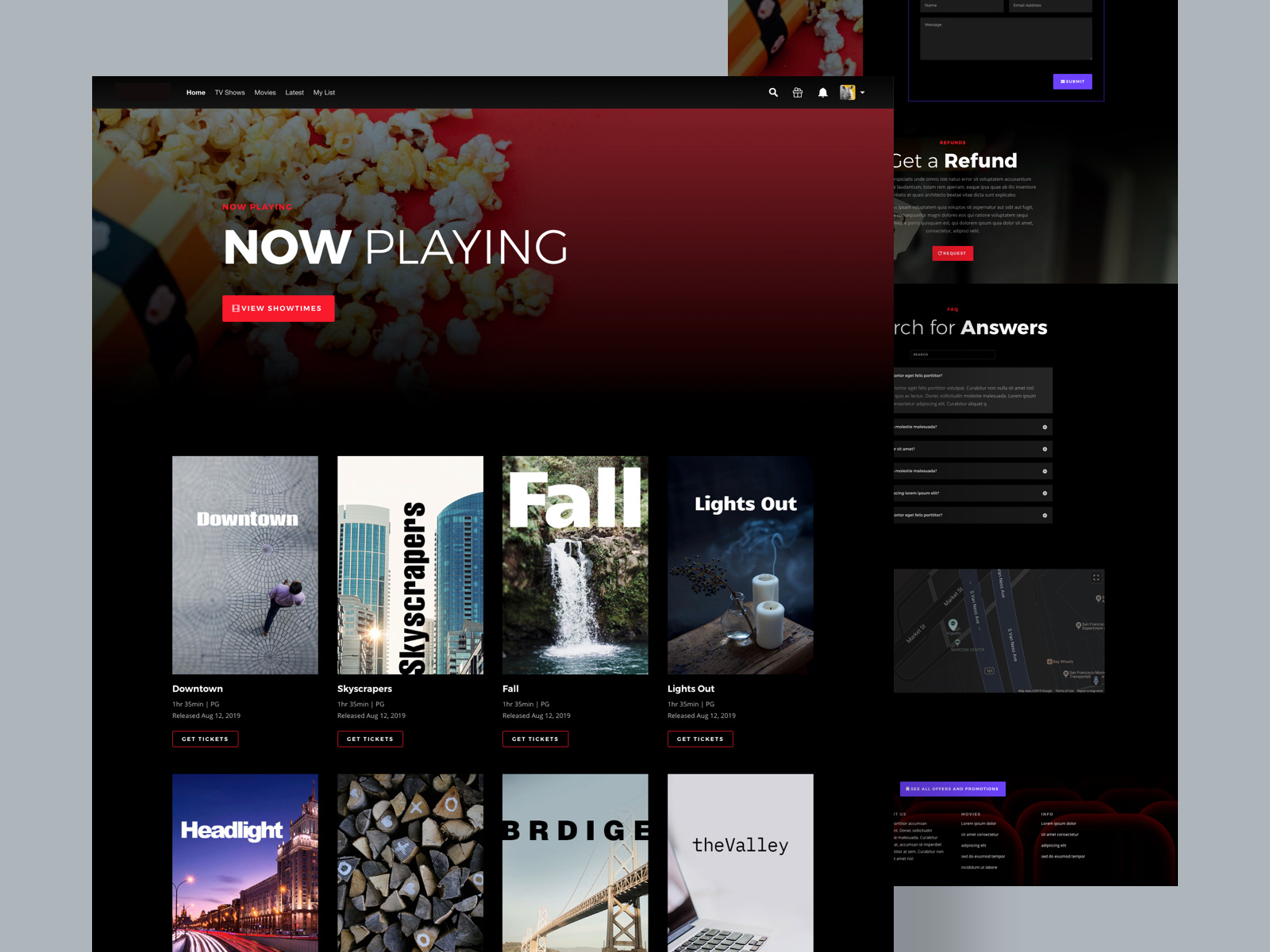 Movie Theatre layout pack | Divi by Ali Sayed for Elegant Themes on ...